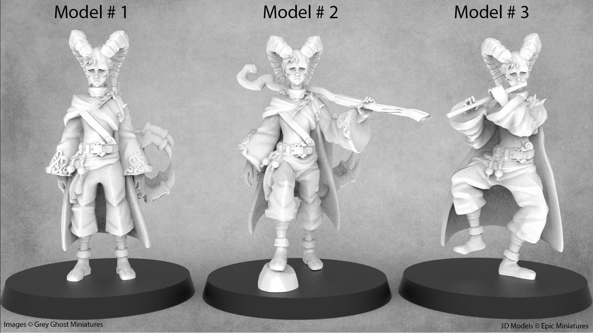 Tiefling Warlock Miniatures Epic Miniatures | Etsy