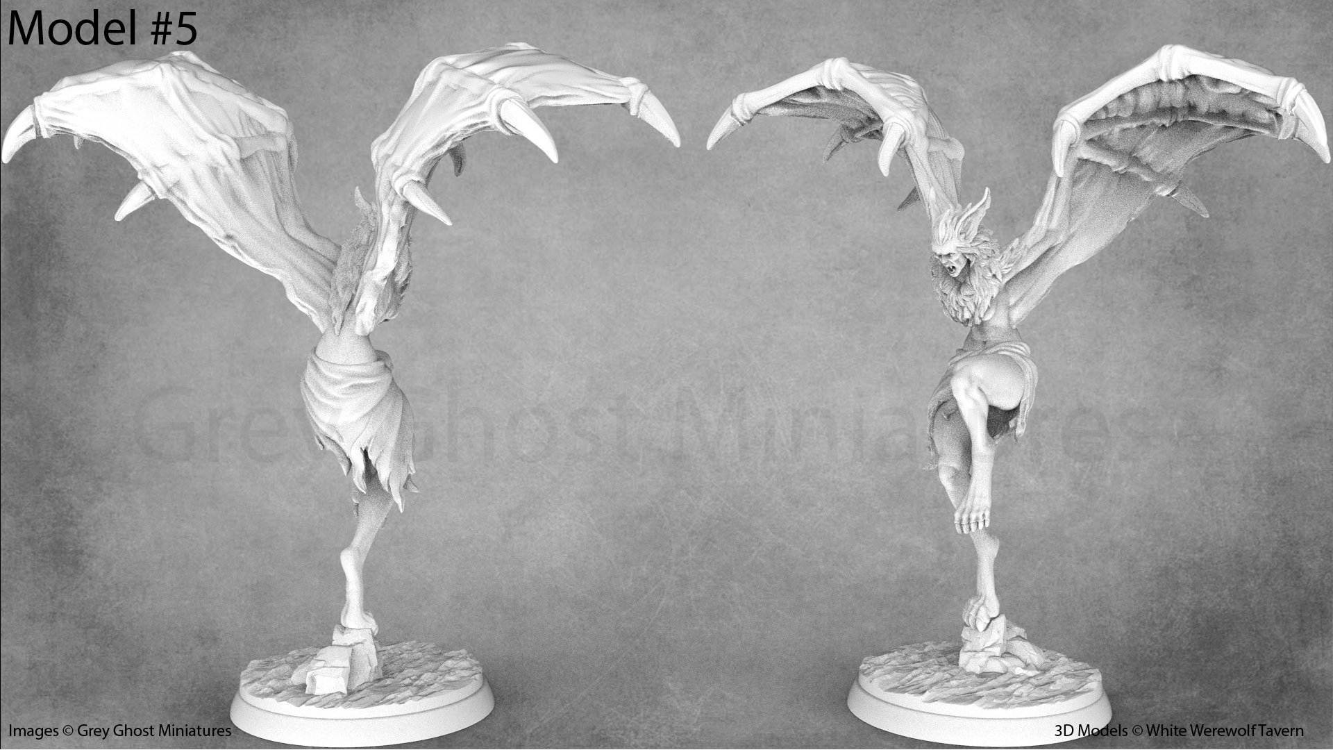 Set of Feral Vampires Bat-form Vampires White Werewolf | Etsy