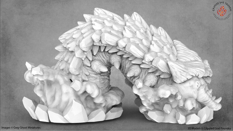 Giant Frost Worm Dnd Monsters Polar Worm Miniature | Etsy