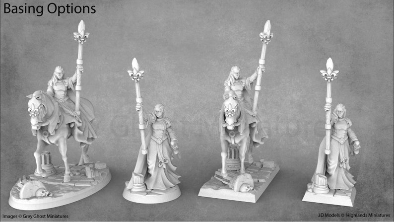 Damsel Miniature Female Army Leader Highlands Miniatures - Etsy Canada