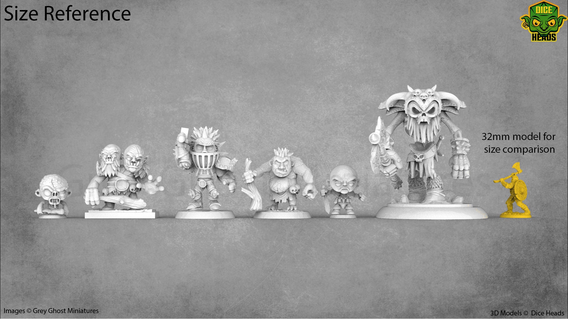 Chibi Giant-Kin Models Giant Miniatures Chibi Giants | Etsy