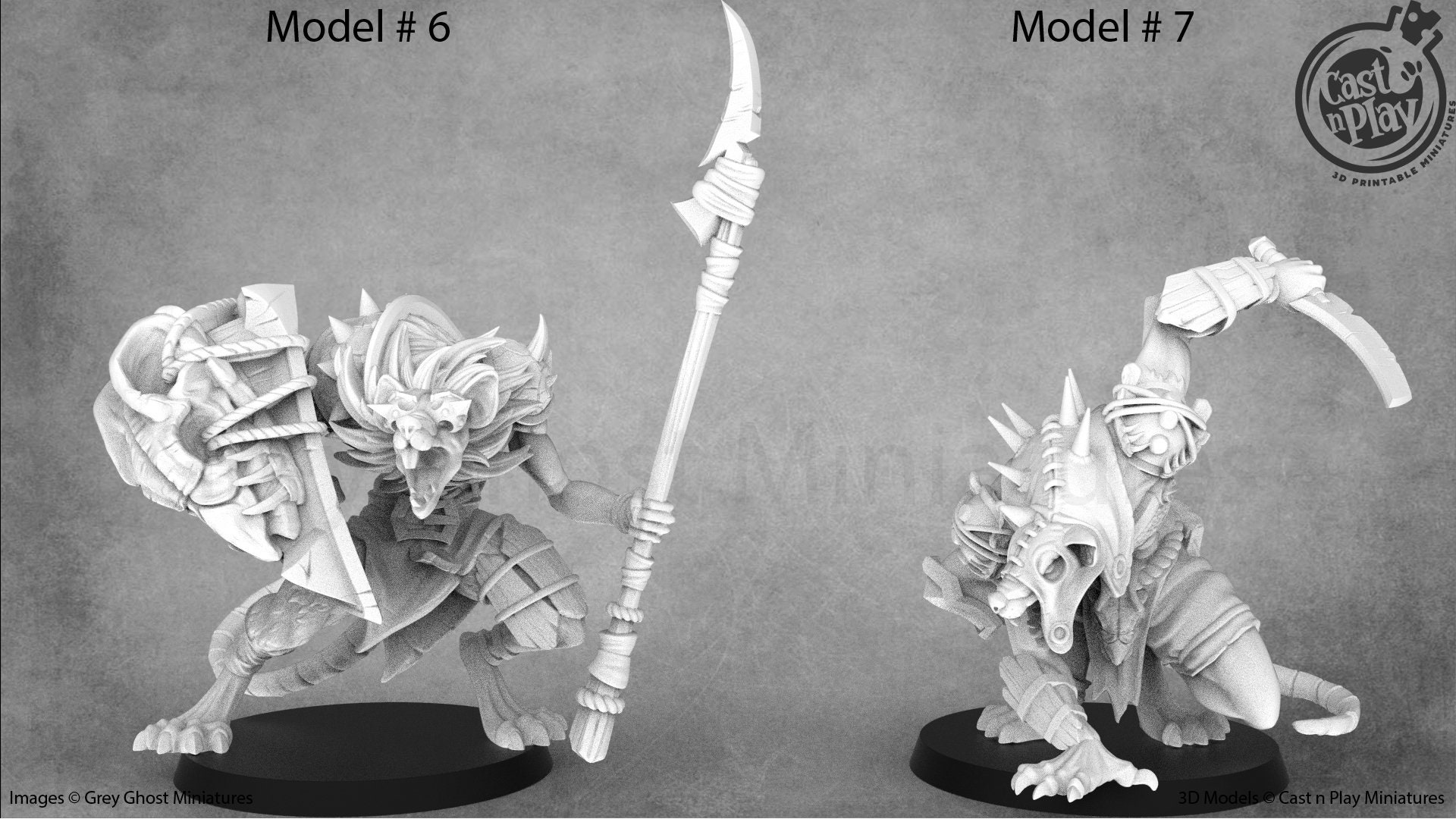 Ratfolk Miniatures Priest Warrior Rogue Cast N Play - Etsy