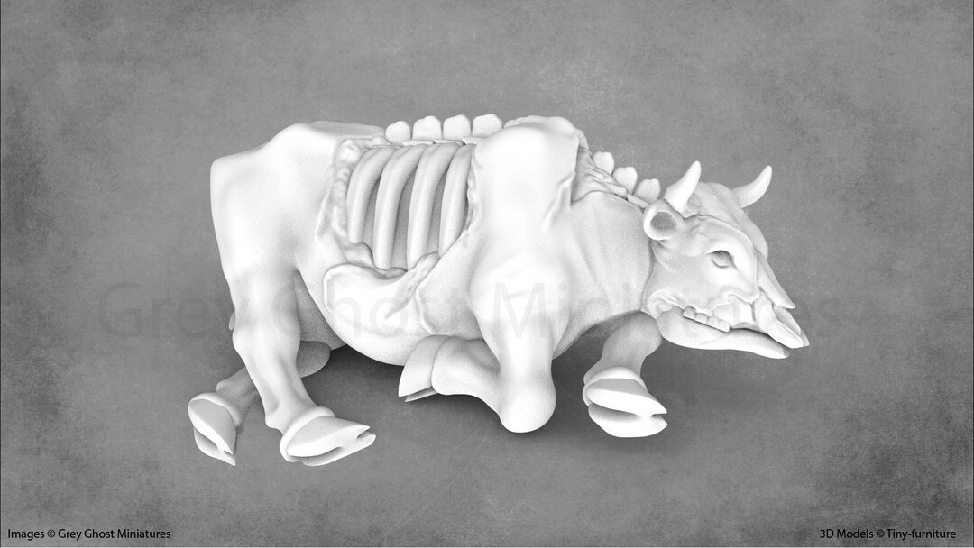 Dead Cow Miniatures | Dead Cows | Cow Corpse | Bull Corpse | Dead Bull ...