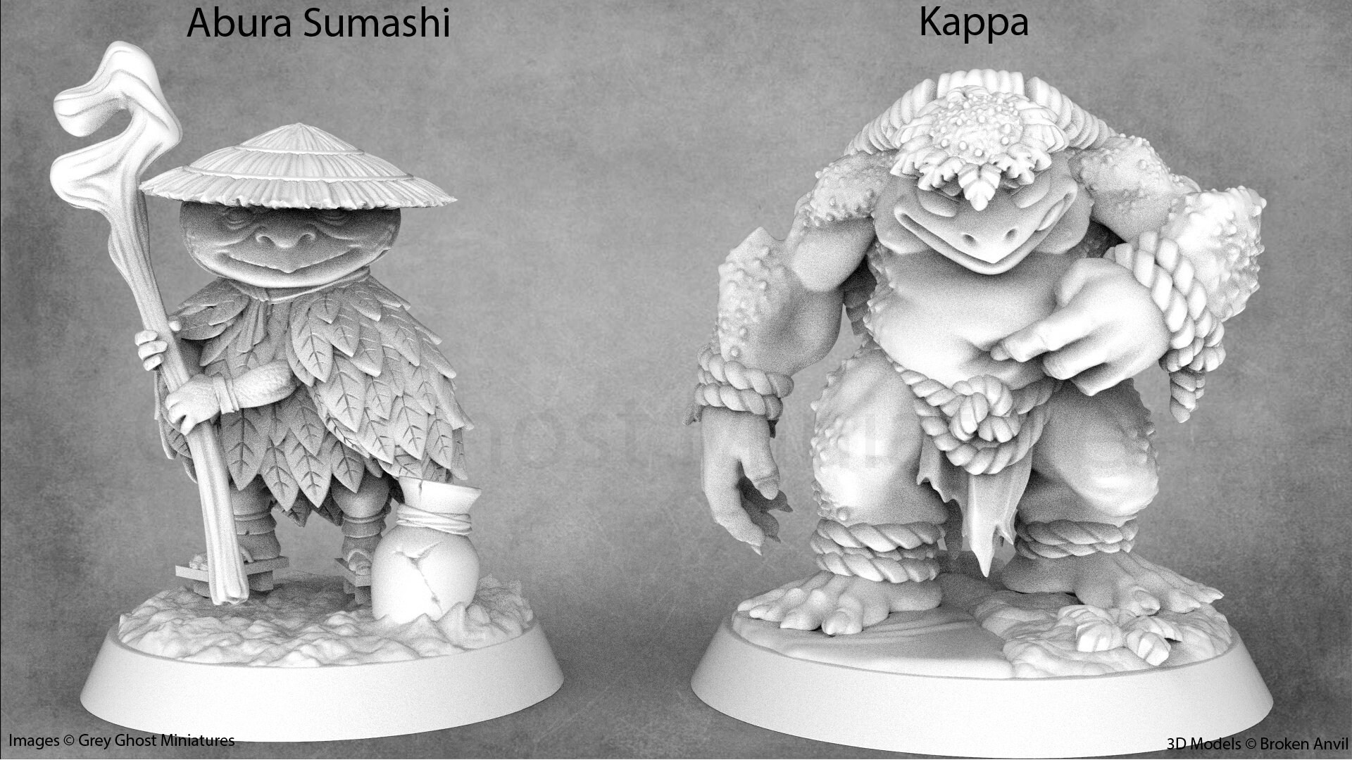 Yokai Miniatures | Japanese Folklore Miniatures | Tengu | Abura Smashi ...
