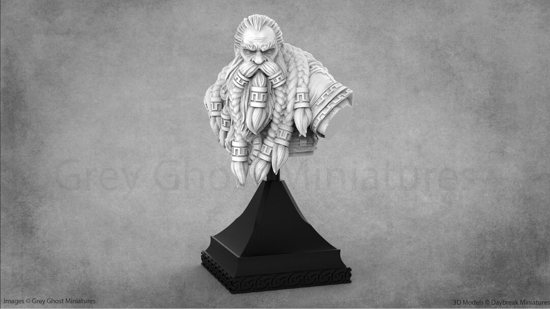 Dwarven Warrior Busts Bust Miniatures Daybreak Miniatures - Etsy