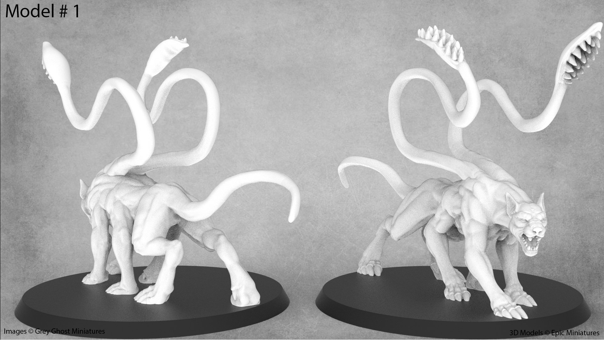 Displacer Beast Set D&D Displacer Beast Miniatures Epic | Etsy