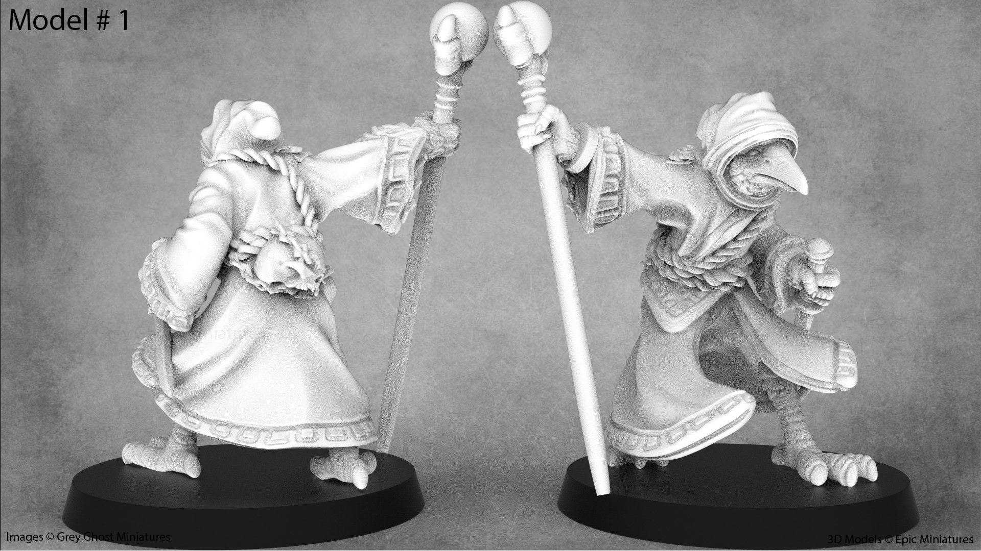 Kenku Wizard Miniature | Epic Miniatures - Etsy