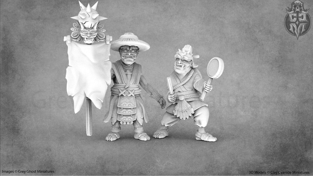 Dokkaebi Korean Goblins Miniatures Korean Mythology Clay - Etsy