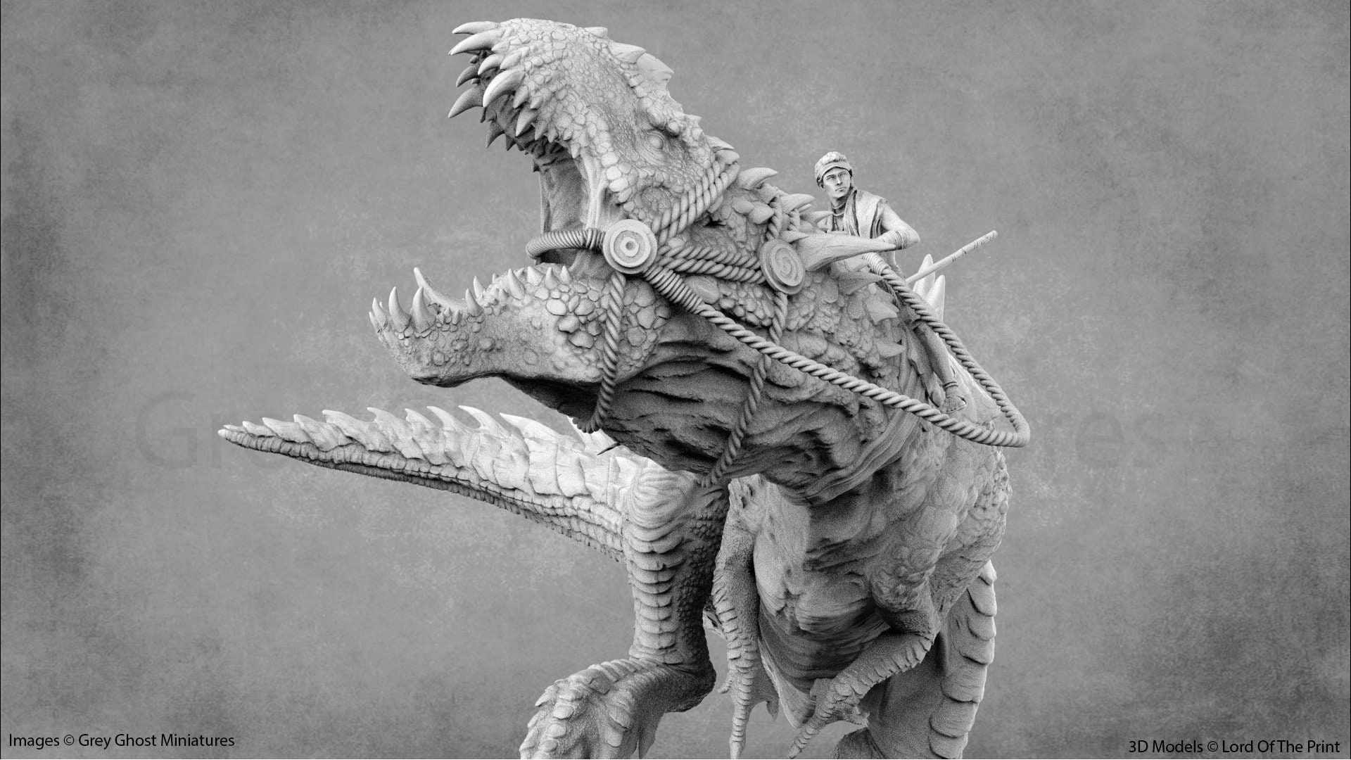 T-rex & Rider Dinosaur Model Lord of the Print - Etsy Canada