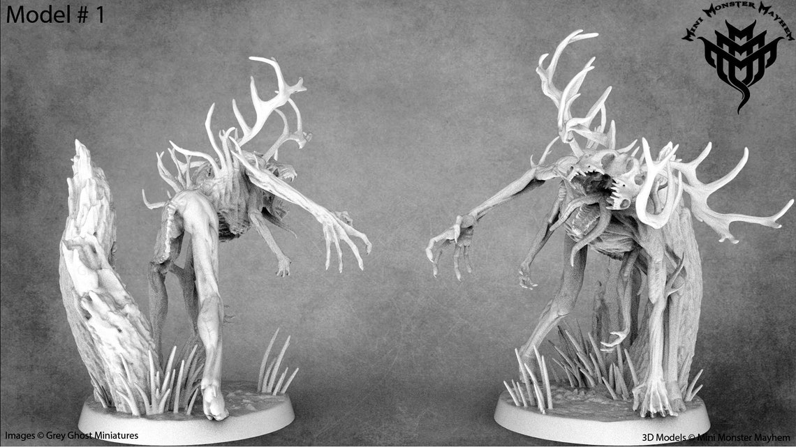 Fantasy Wendigo Miniatures Mini Monster Mayhem - Etsy