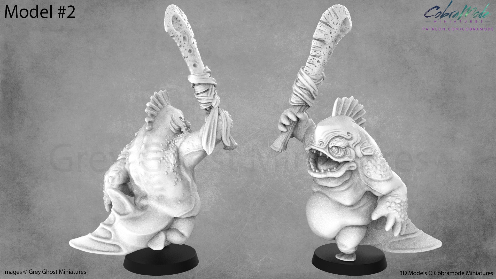 Fish-ogre Jow Miniatures Fishmen Miniatures Unique - Etsy Canada