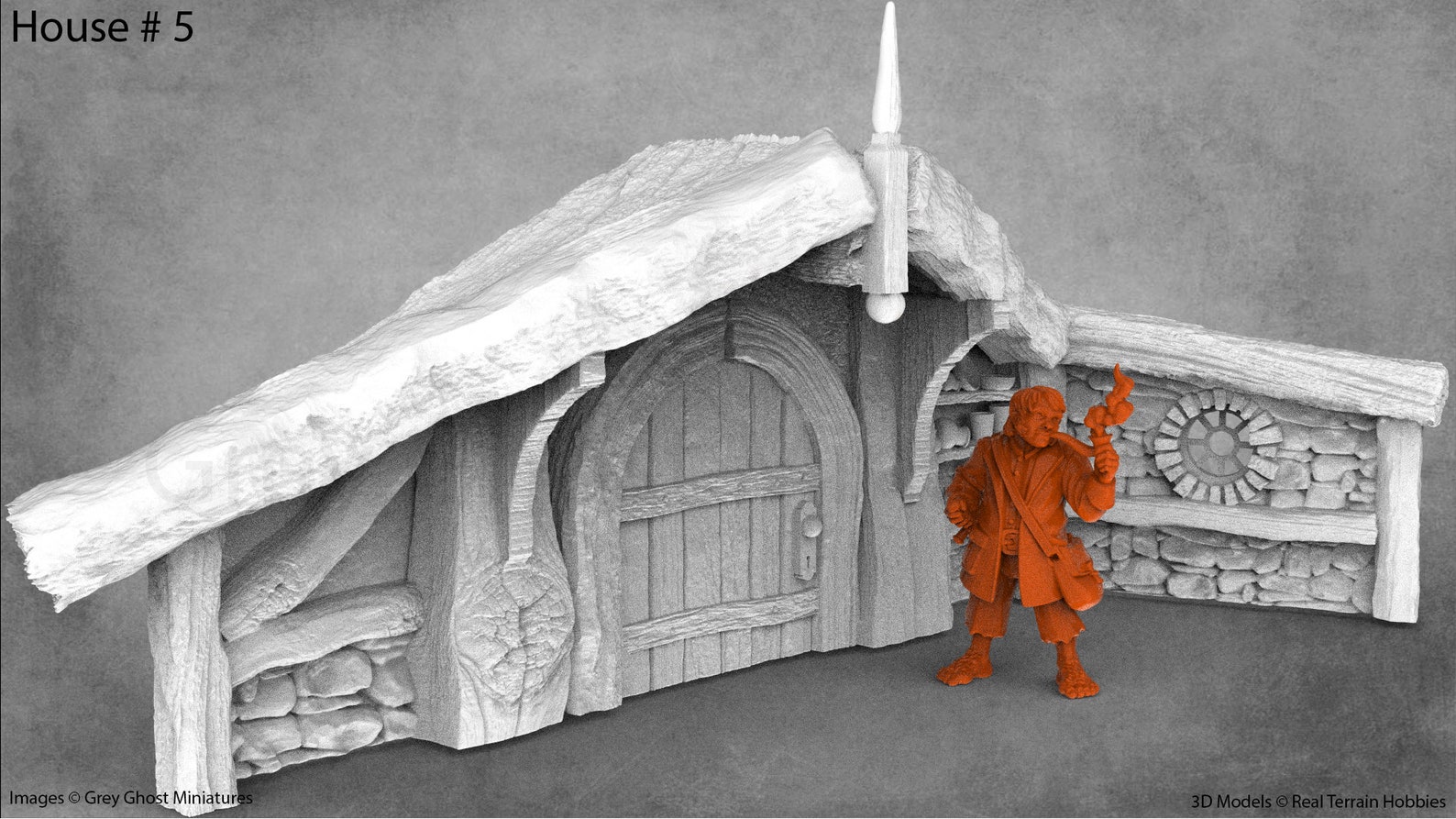 Halfling Houses | Hobbit Homes | Fantasy Terrain - Etsy