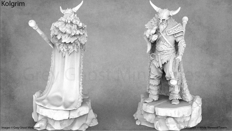 Kolgrim Viking Warrior White Werewolf Tavern - Etsy