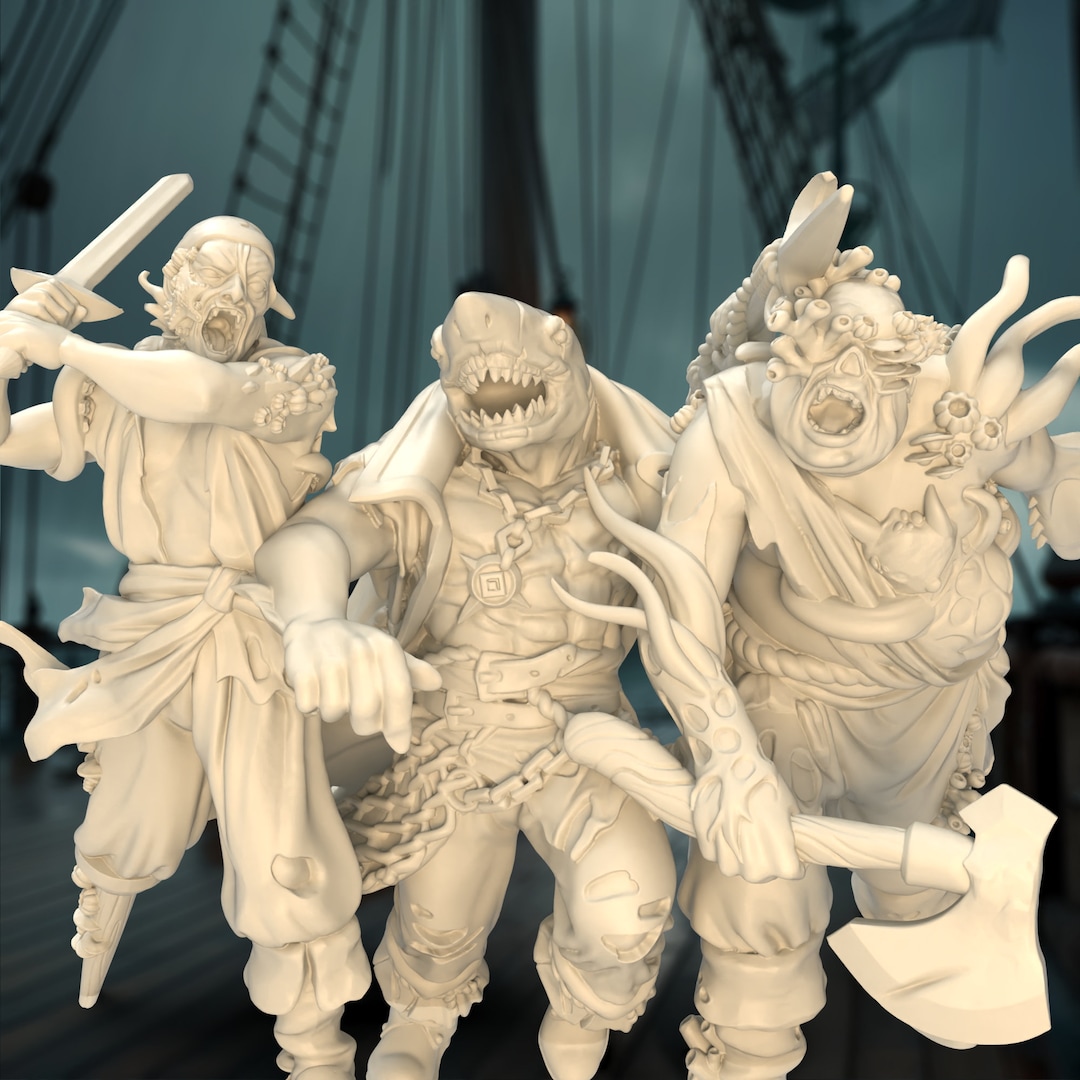 The Drowned - Sailors of the Damned | Zombie Miniatures | Sharkman ...