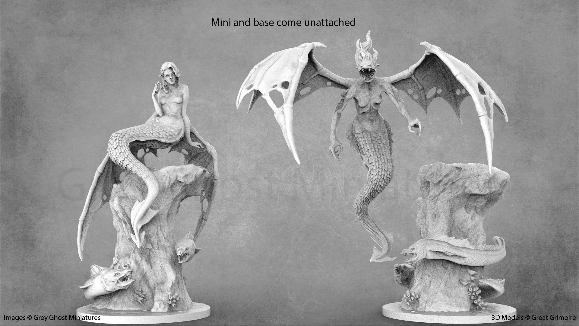 Siren of the Sea Mermaid Miniature 28mm Miniature 32mm - Etsy