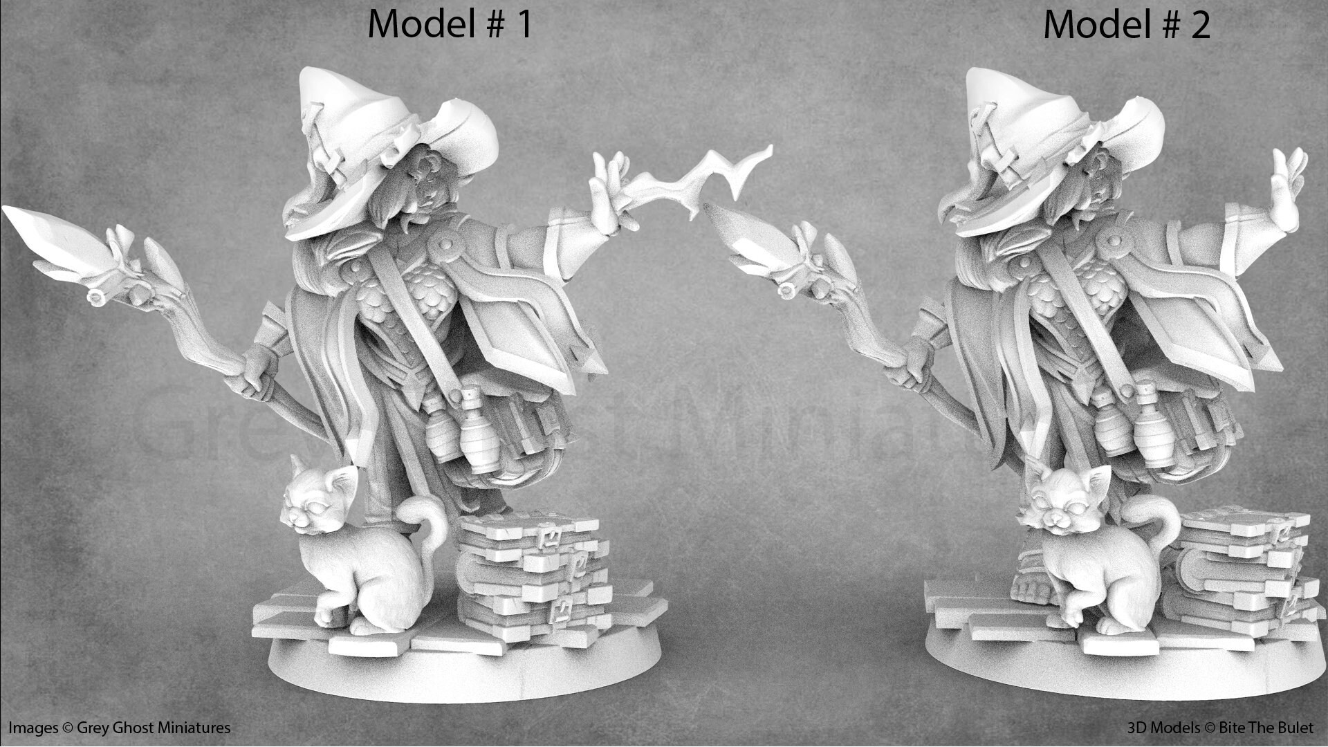 Halfling Wizard | Halfling Miniatures | Bite the Bullet - Etsy