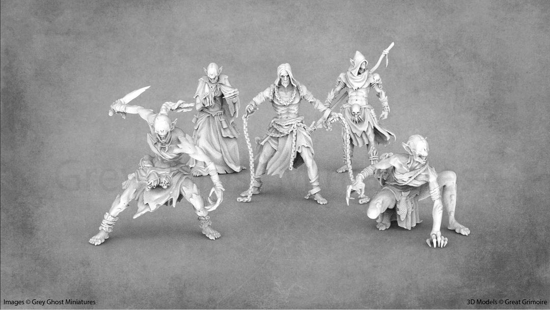Underdark Miniatures | Eyeless Ones, Resin 3D Printed - Etsy