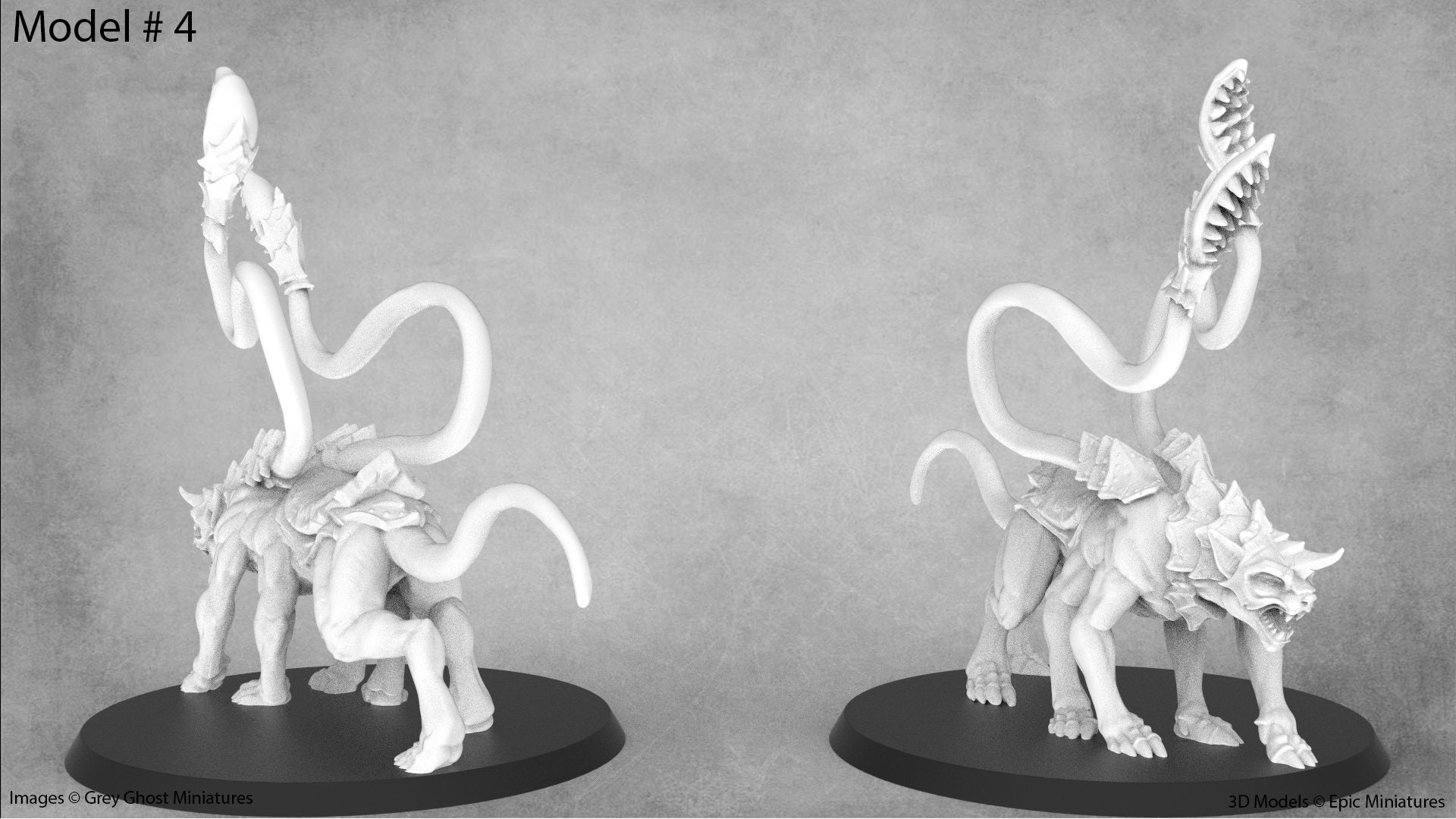 Displacer Beast Set D&D Displacer Beast Miniatures Epic | Etsy