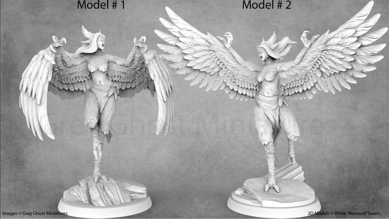 Fantasy Harpy Miniatures | White Werewolf Tavern - Etsy