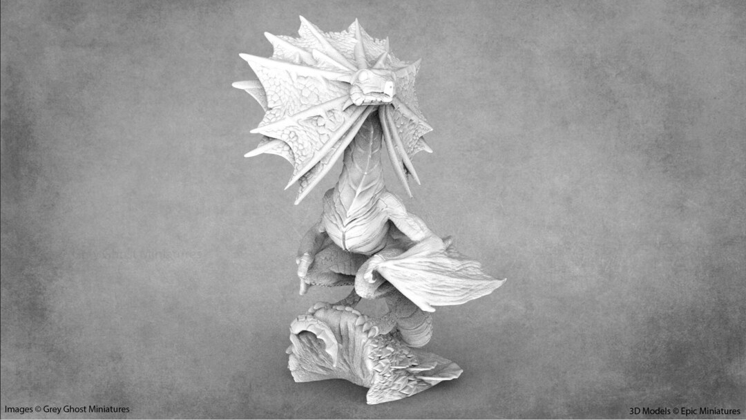 Jungle Monster Miniature: Resin 3D Printed Model - Etsy