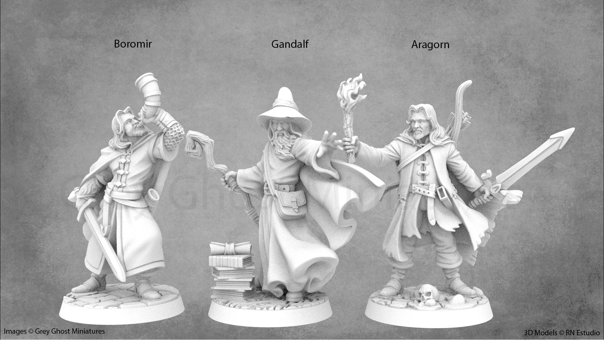 32mm Resin Fantasy Miniatures | Legendary Adventurers | RN Estudio - Etsy
