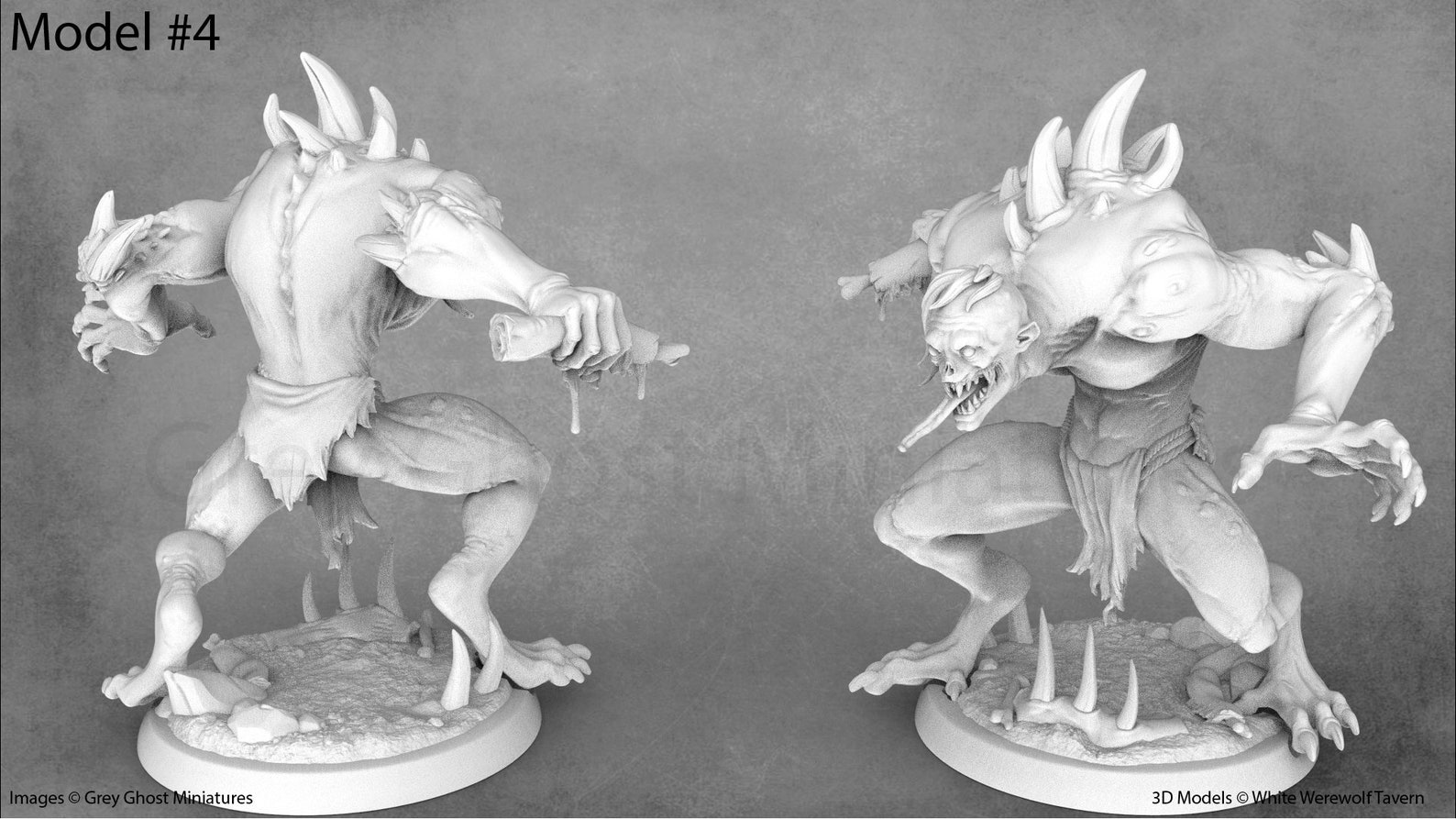 Vicious Ghoul Miniatures 28mm Ghouls 32mm Ghouls White - Etsy Australia