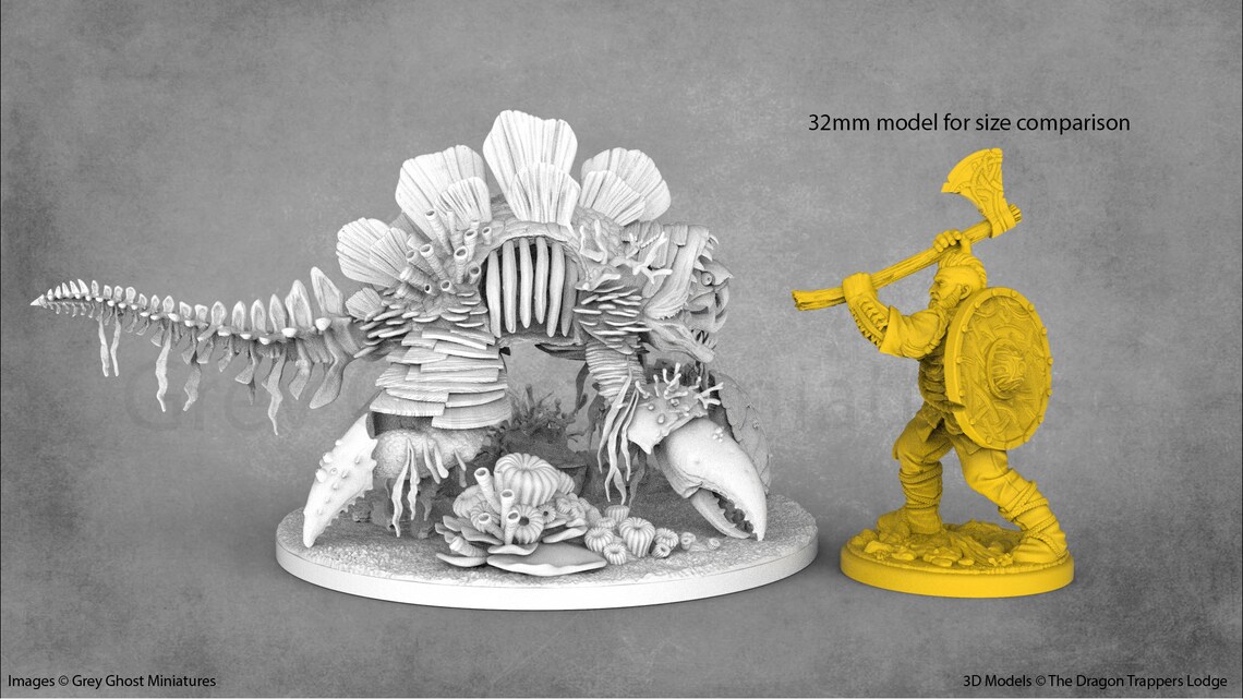 Amazing Coral Golem Miniature Underwater Miniatures Golem - Etsy