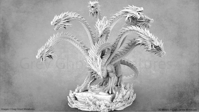 Legendary Hydra Miniature Clay Cyanide - Etsy