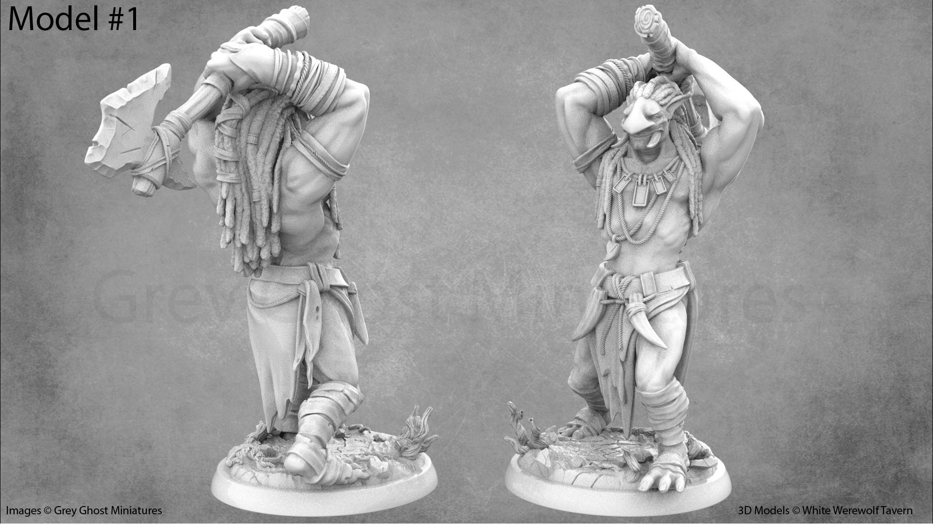 Fearsome Troll Miniatures Troll Model White Werewolf | Etsy