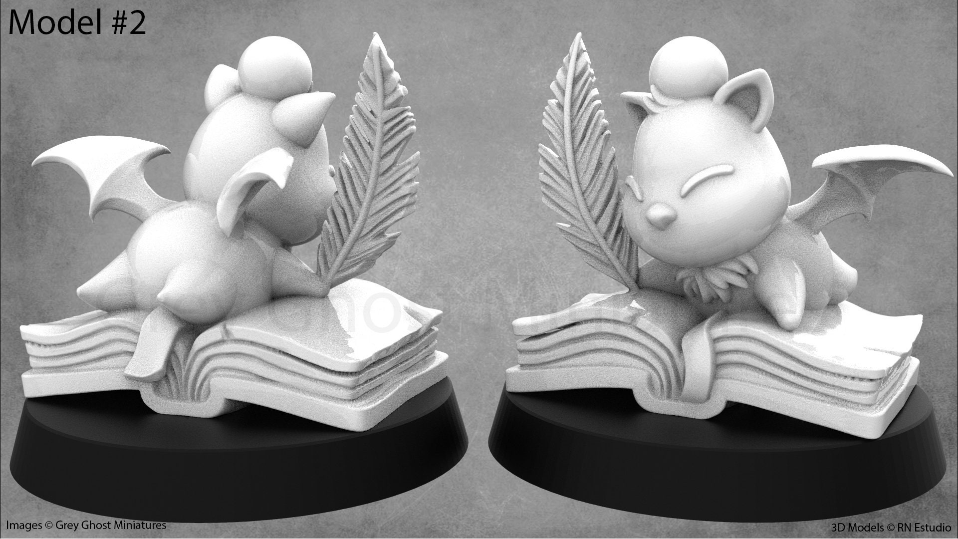 Fun Set of Moogle Miniatures Final Fantasy Miniatures RN - Etsy