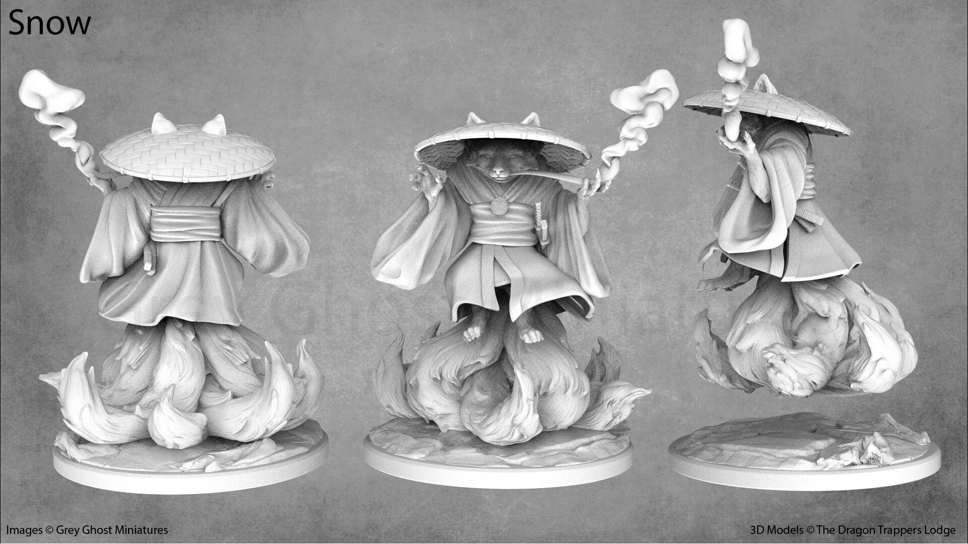 Glade & Snow Miniatures | Kitsune Miniature | Deer Mount | Dragon ...