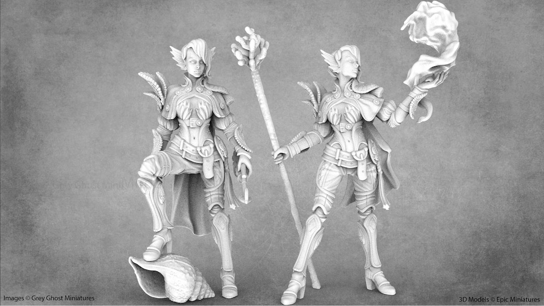Fantasy Triton Miniatures | Epic Miniatures - Etsy