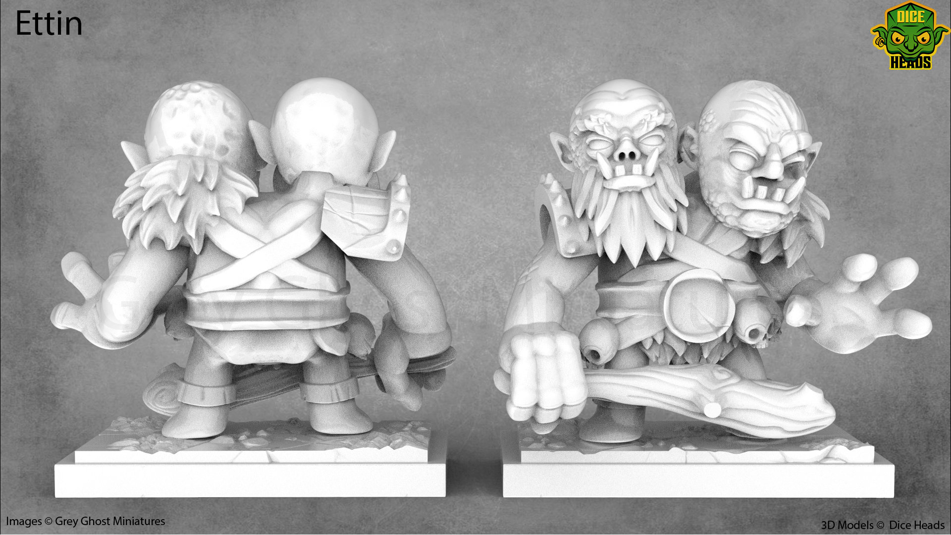 Chibi Giant-kin Models | Giant Miniatures | Chibi Giants | Dice Heads ...