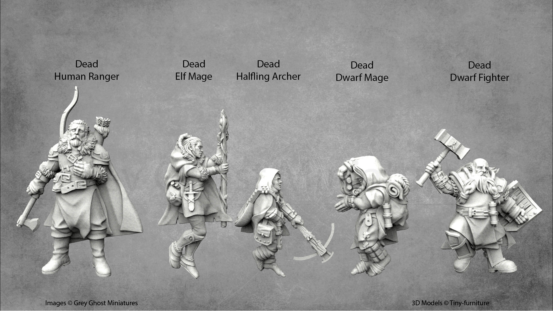 Dead Hero Miniatures Dead Ranger Dead Human Dead Elf - Etsy UK