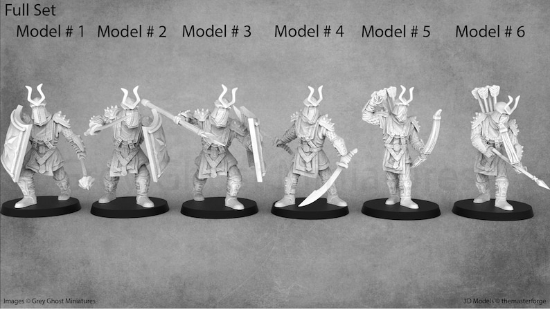Easterling Miniatures Archers Warriors Fighters Dnd - Etsy