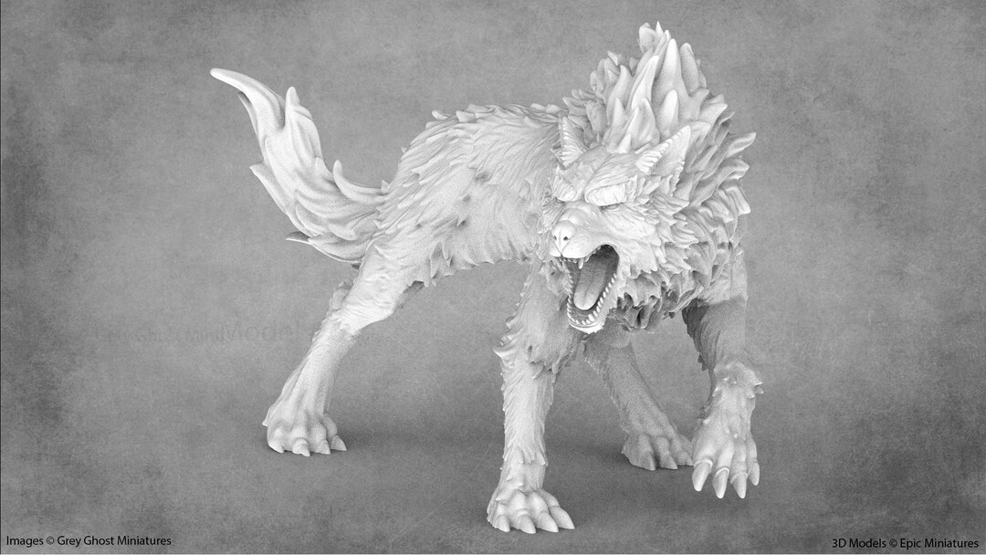 Fenrir Wolf Miniatures | Epic Miniatures - Etsy