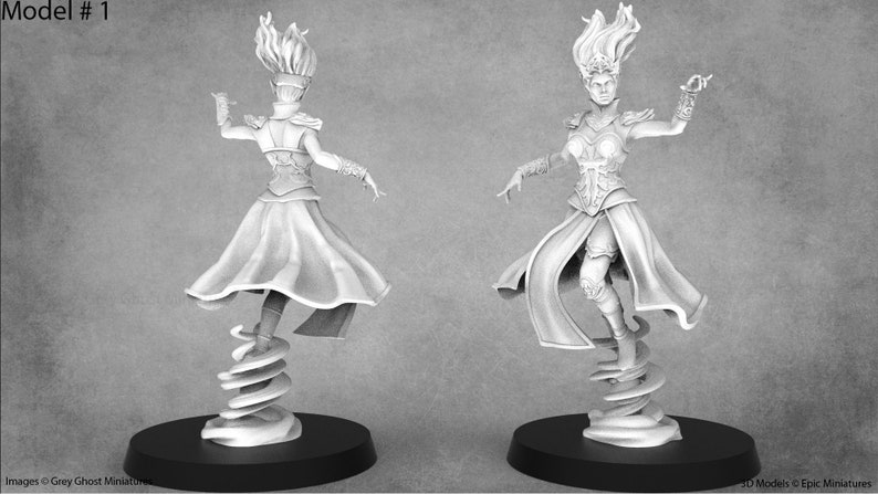 Air Genasi Miniatures Epic Miniatures - Etsy
