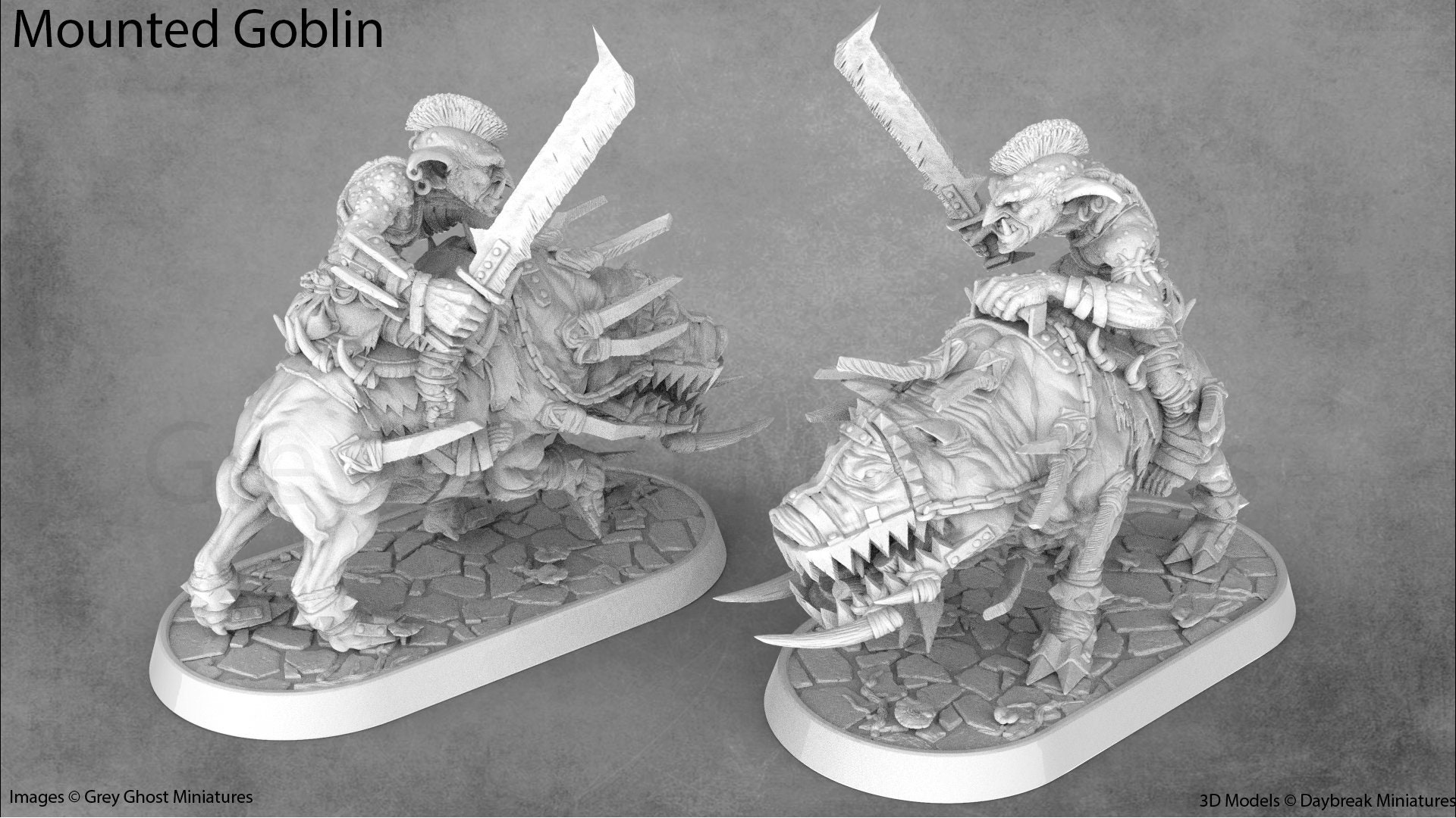 Mounted Goblin & War Pigs Highly Detailed Goblin Miniatures - Etsy