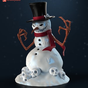 Xyrus, the Snowman | Creepy Snowman Miniatures | Aliance - Etsy