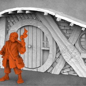 Halfling Houses | Hobbit Homes | Fantasy Terrain - Etsy
