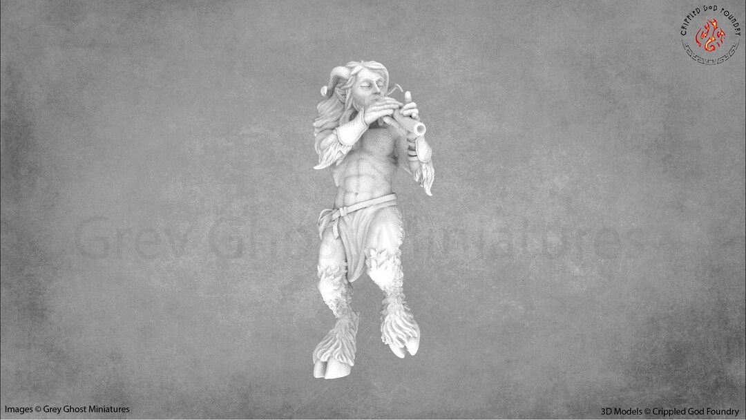 Satyr Miniature | Mythical Creature Miniature | Cripple God Foundry - Etsy