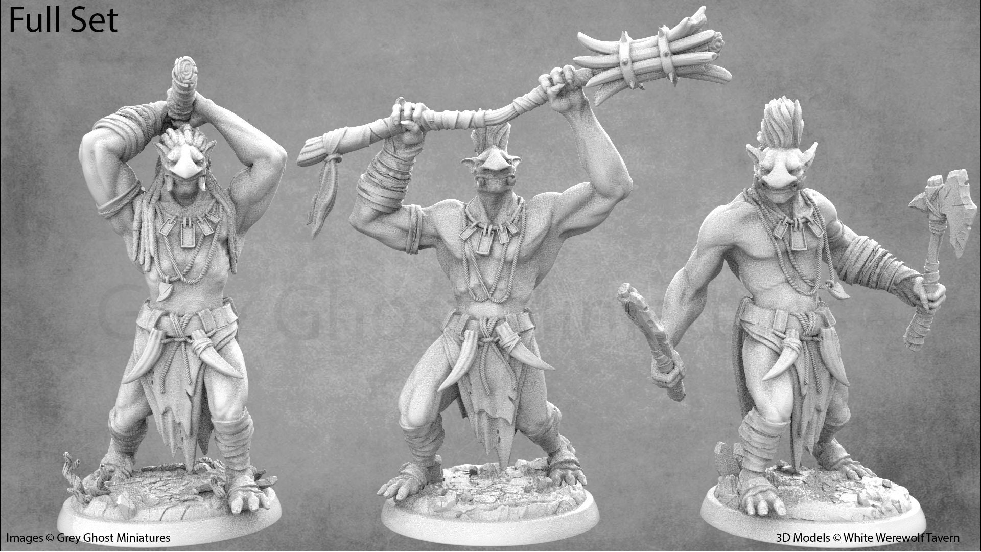 Fearsome Troll Miniatures Troll Model White Werewolf - Etsy