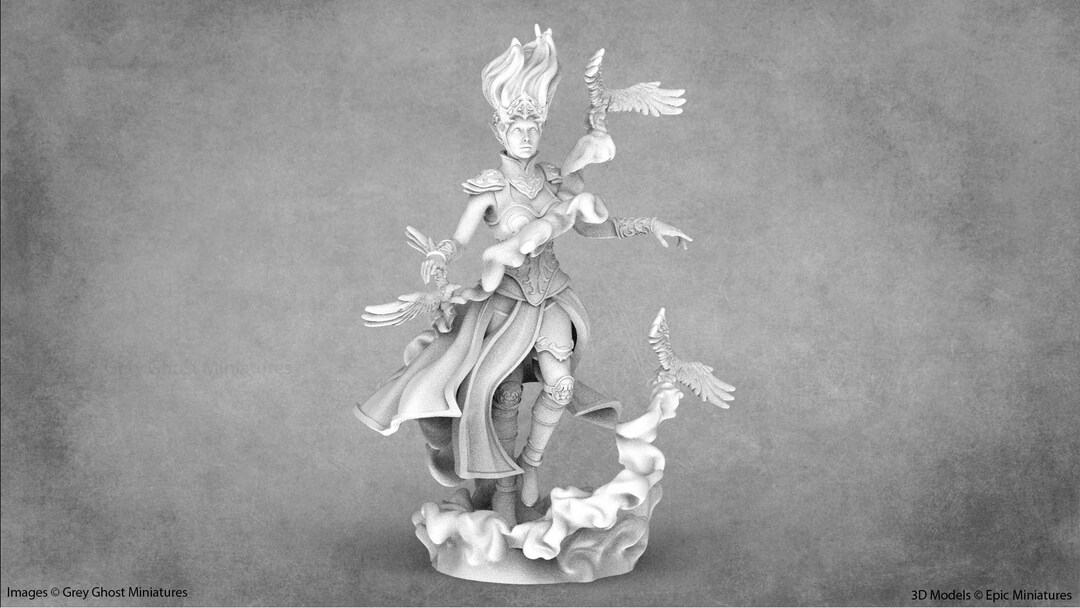 Air Genasi Miniatures Epic Miniatures - Etsy