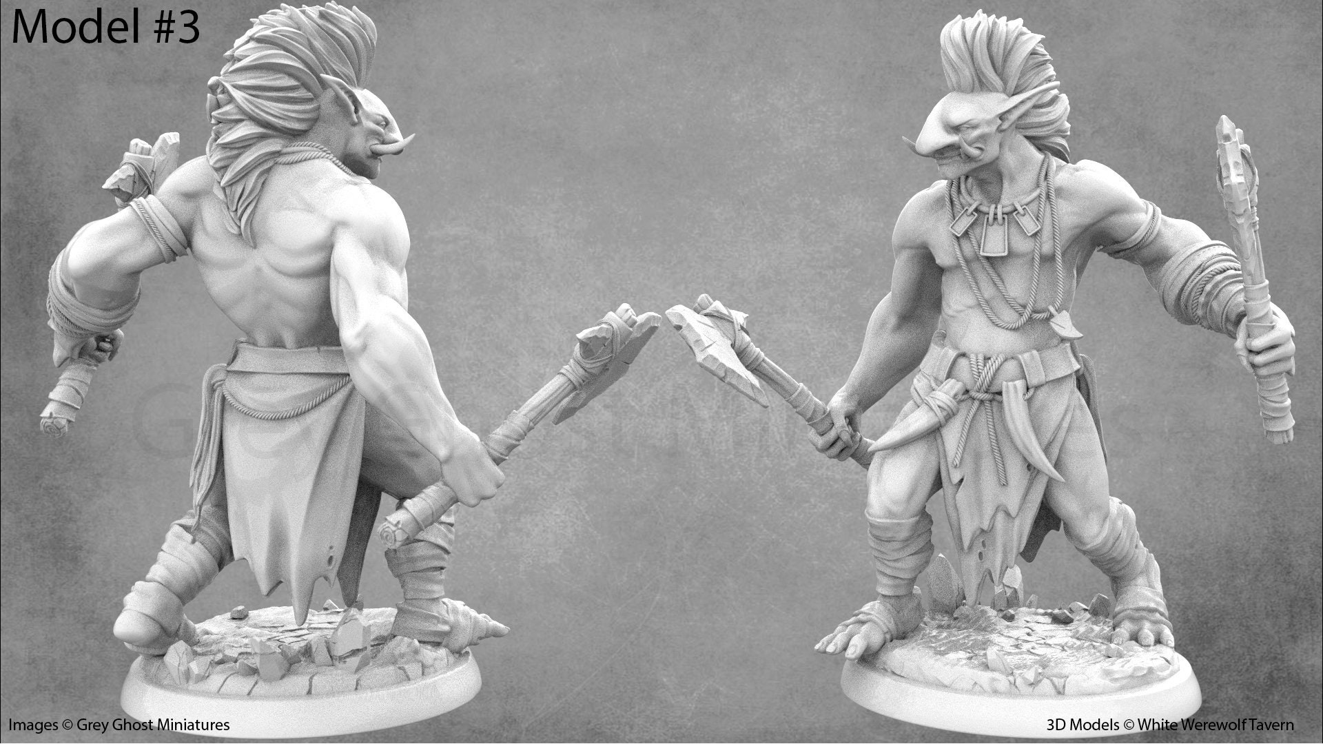 Fearsome Troll Miniatures Troll Model White Werewolf - Etsy