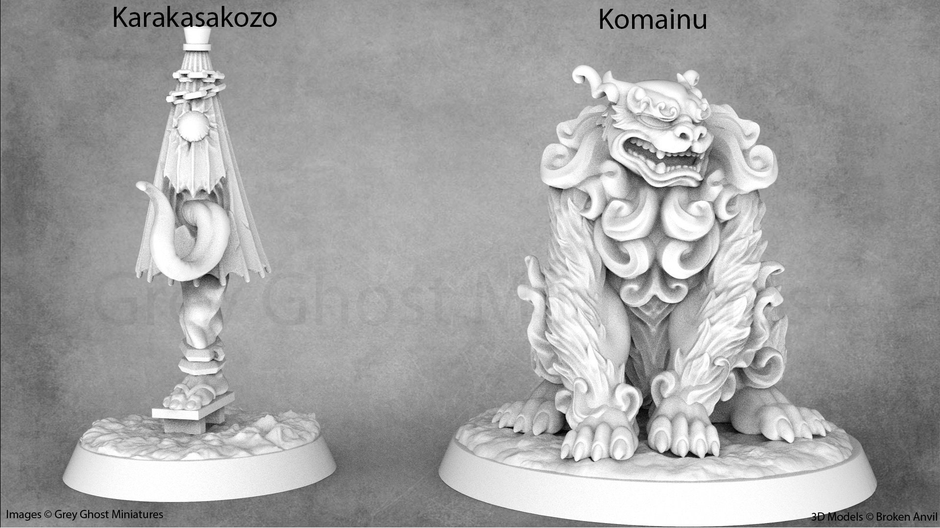 Yokai Miniatures Japanese Folklore Miniatures Tengu Etsy