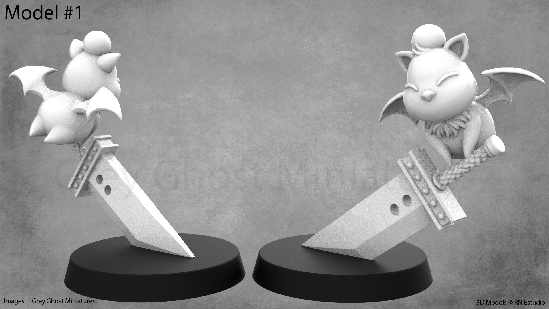 Fun Set of Moogle Miniatures Final Fantasy Miniatures RN - Etsy