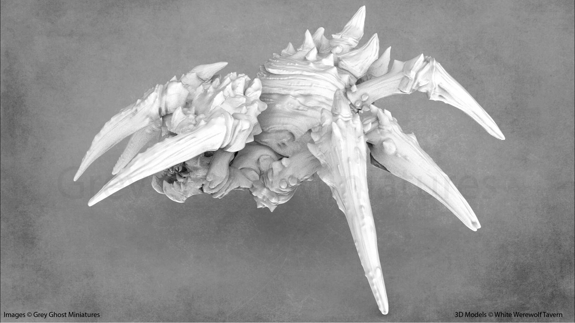 Giant Spider Model 32mm Spider Miniature White Werewolf - Etsy