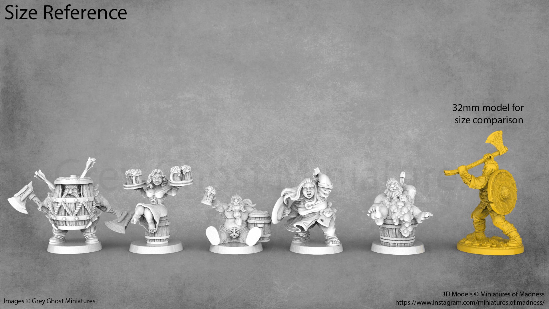 Wacky & Fun Dwarven Miniatures Dwarven Villagers Dwarven | Etsy Canada