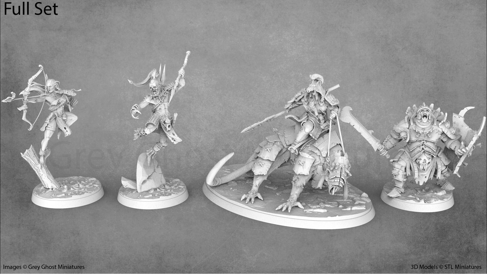 Incredible Set of Orc Miniatures 28mm Orc 32mm Orc STL - Etsy