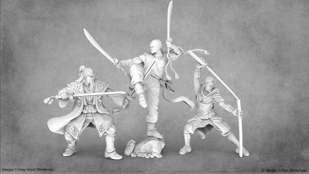 Fantasy Monk Miniatures | Epic Miniatures - Etsy